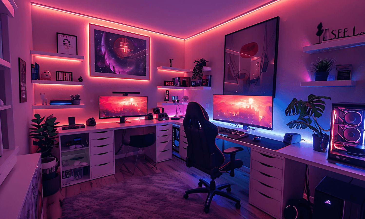 Decoration gaming - Créez votre espace de jeu ou setup gamer idéal